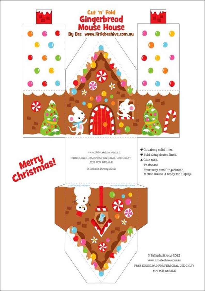 BLOG VIRGEN DE LORETO EDUCACIÓN INFANTIL: Casitas de Navidad para armar