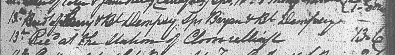 O'Grady Family: as far back as we can go? Bryan Dempsey