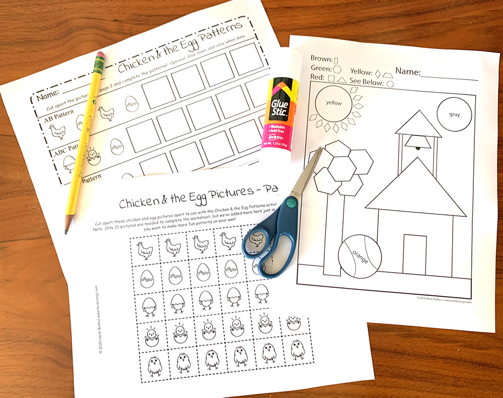 K/TK Distance Learning Packet: Chicks - NO PREP PRINTABLES!