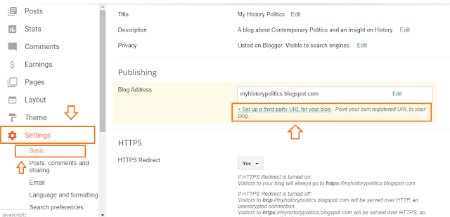 How To Redirect Blogspot To Custom Domain | Set Up A Third Party URL ...