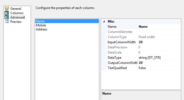 Microsoft Business Intelligence: Loading the fixed length file data in ...