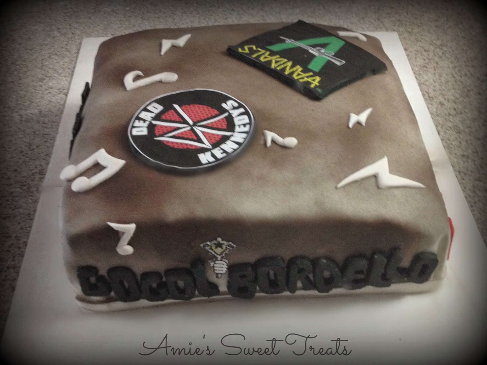 Amies Sweet Treats: Punk Rock Birthday Cake