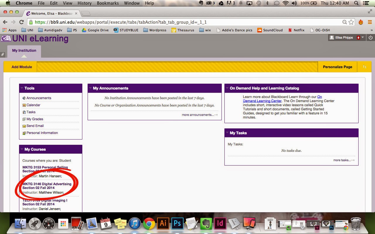8 Easy Steps: How to Turn in an Assignment on eLearning | UNI Freshman 101
