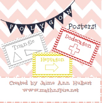Math-n-spire: Polygon Posters - {Chevron Theme}