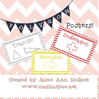 Math-n-spire: Polygon Posters - {Chevron Theme}