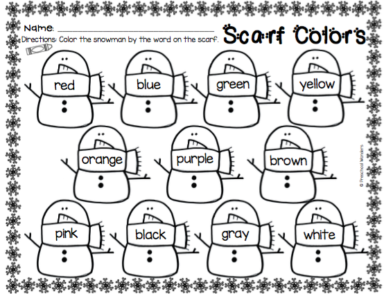 Preschool Wonders: Snow Day! Winter Themed Activities!