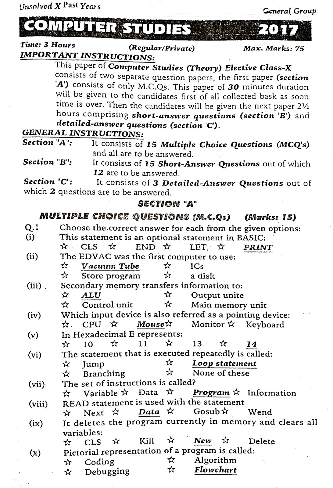 Education Is The Key To Success: Computer Studies For Class X (Arts ...