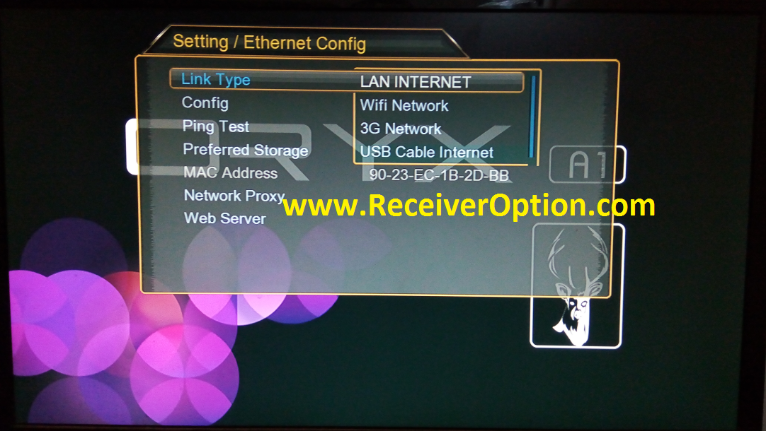 ORYX A1 1507G 1G 8M NEW SOFTWARE WITH NASHARE PRO & HAHA IPTV OPTION ...