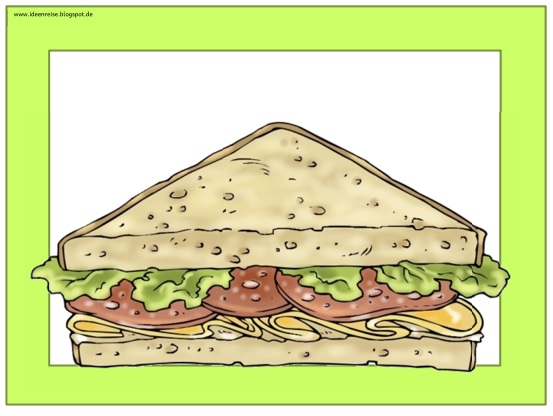 Ideenreise - Blog | Flashcards/Wordcards „Let´s make a sandwich“