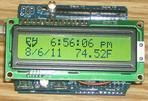 Rants from the Embedded Hardware Guy: Arduino Uno Clock and Temperature ...