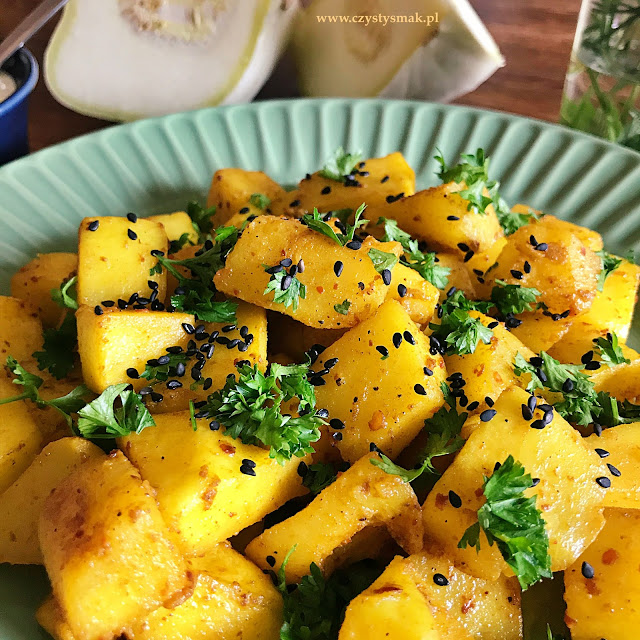 Pieczony patison w kurkumie i chili | CZYSTY SMAK