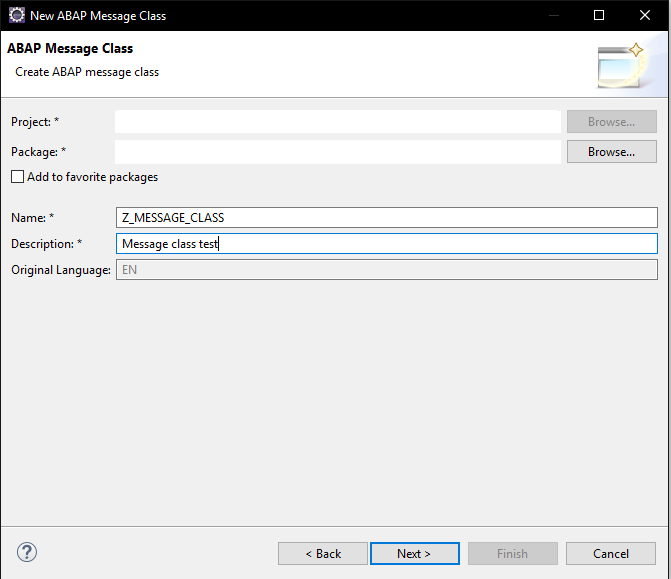 SAP ABAP Central: Message Classes – SAP Cloud Platform