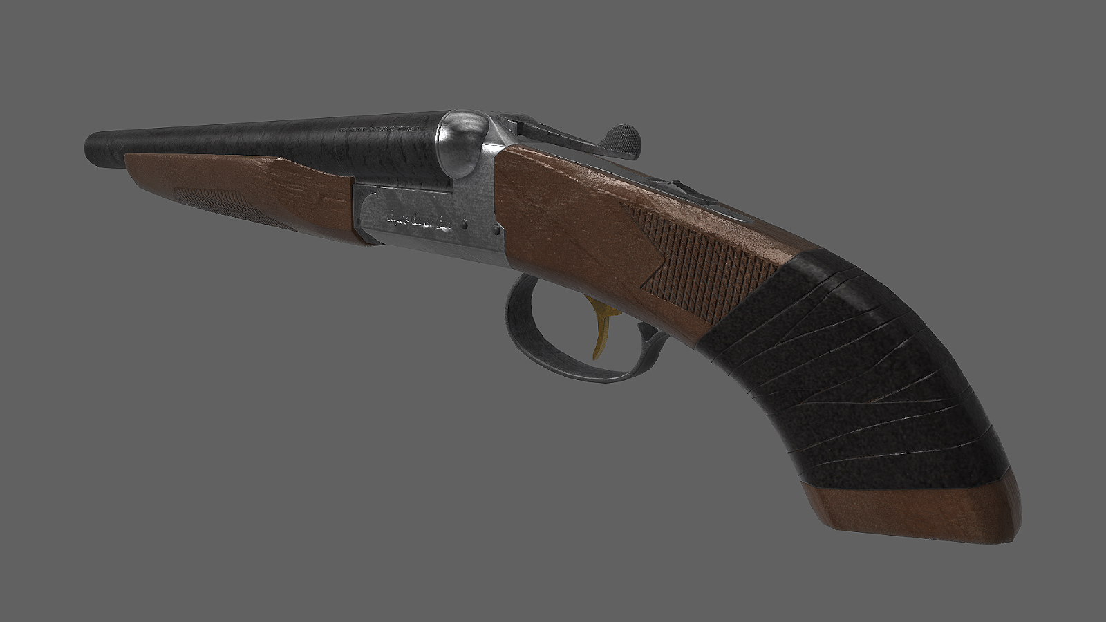 The iTearooms Blog: Sawn-Off Shotgun, Game Asset.