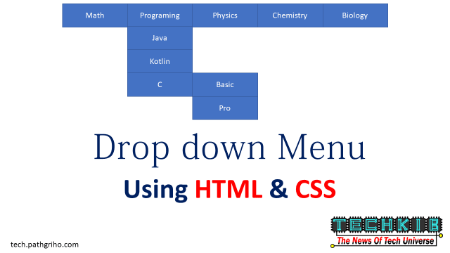 Dropdown menu HTML and CSS
