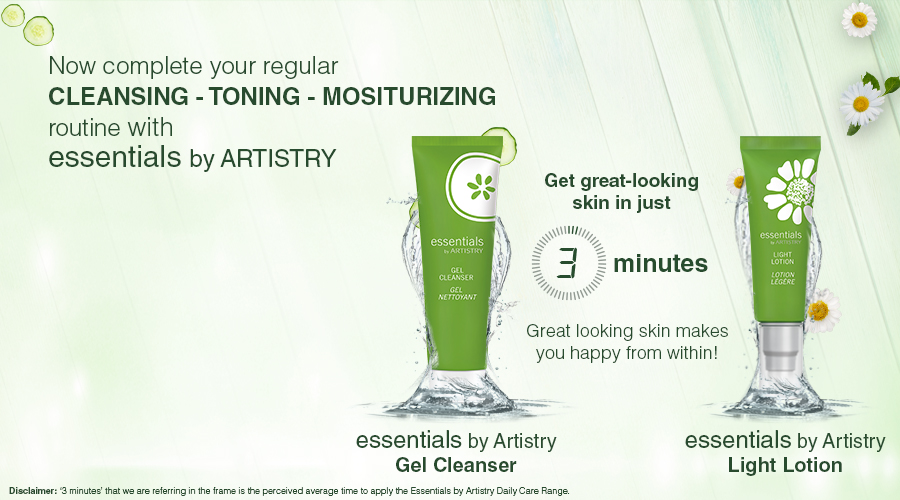 Think Like No Box: Essentials by Artistry Gel Cleanser & Light Lotion