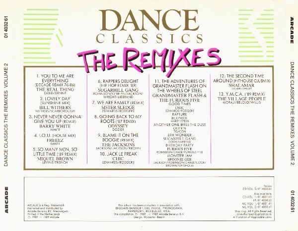 Dance Classics The Remixes Vol 2 Megamix Zone