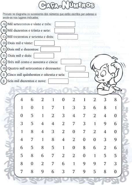 Roube sua atividade aqui!: Caça-Números