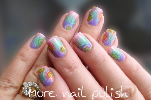 Gradient with circles ~ More Nail Polish