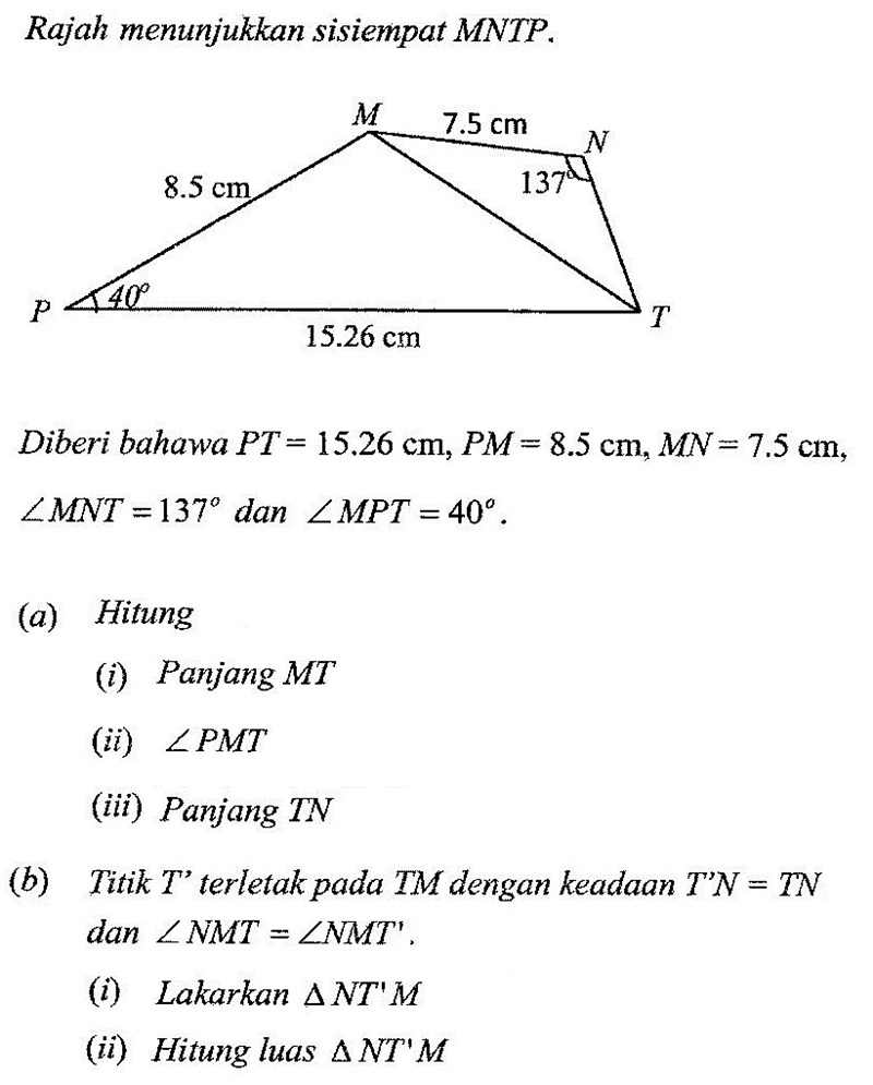 Matematik Tambahan: Penyelesaian Segitiga