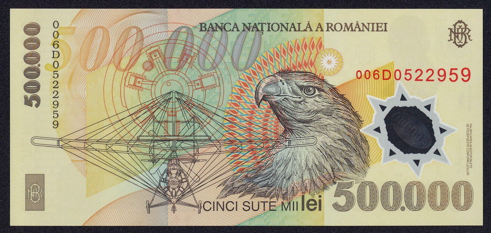 Romania 500000 Lei banknote 2000 Aurel Vlaicu|World Banknotes & Coins ...