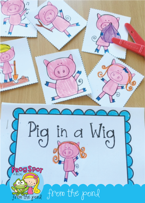 Pig in a Wig Printable Reader + Freebie | From the Pond