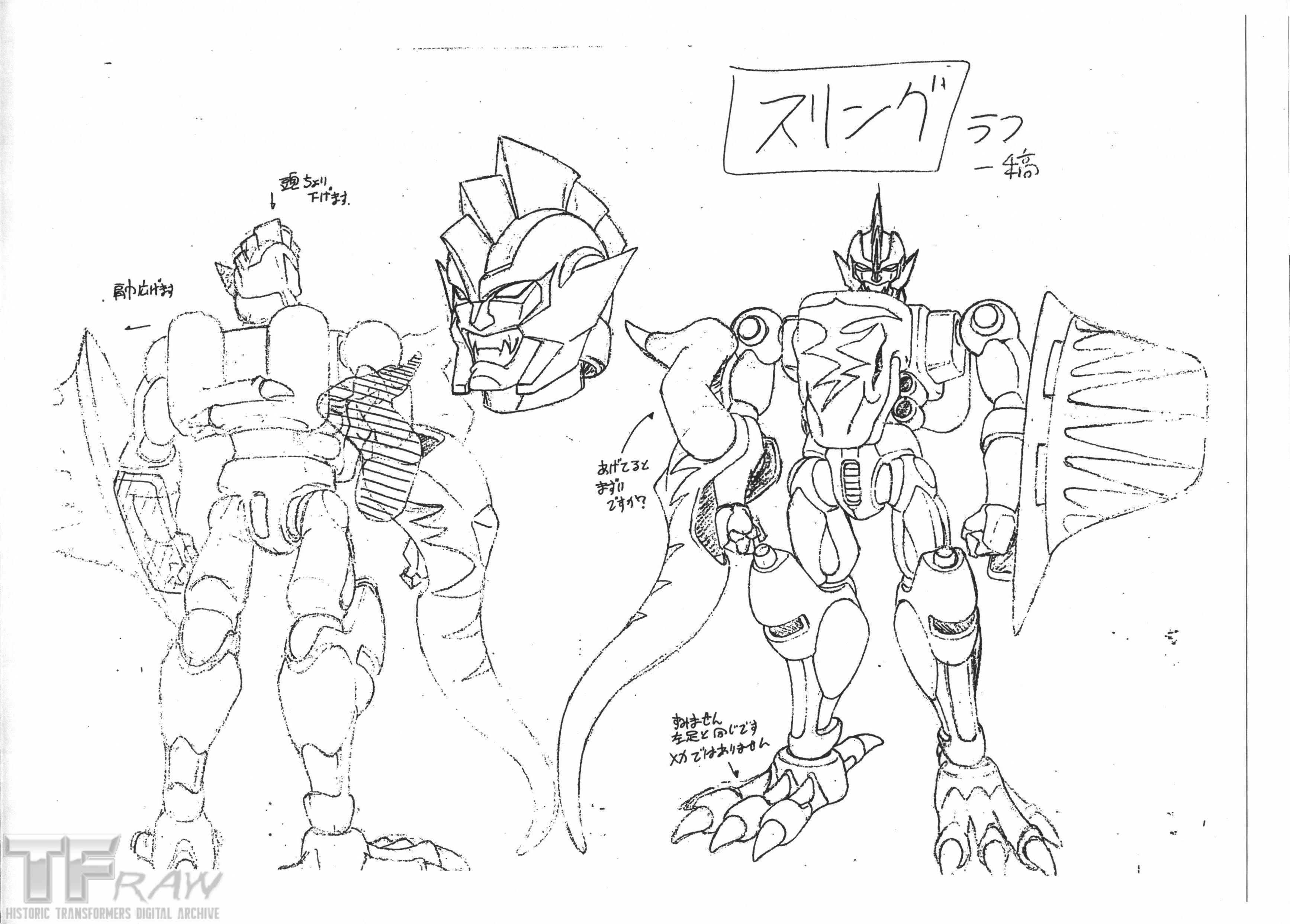 Beast Wars Neo Model Sheets