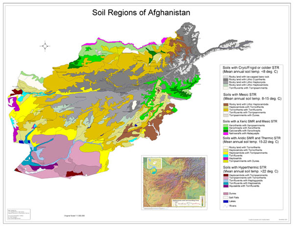 AFGHANISTAN - GEOGRAPHICAL MAPS OF AFGHANISTAN ~ Klima Naturali™