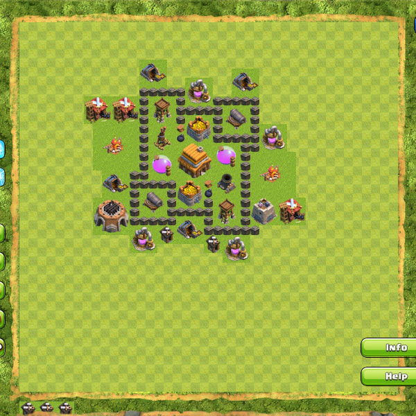 Formasi COC TH4 Terbaik