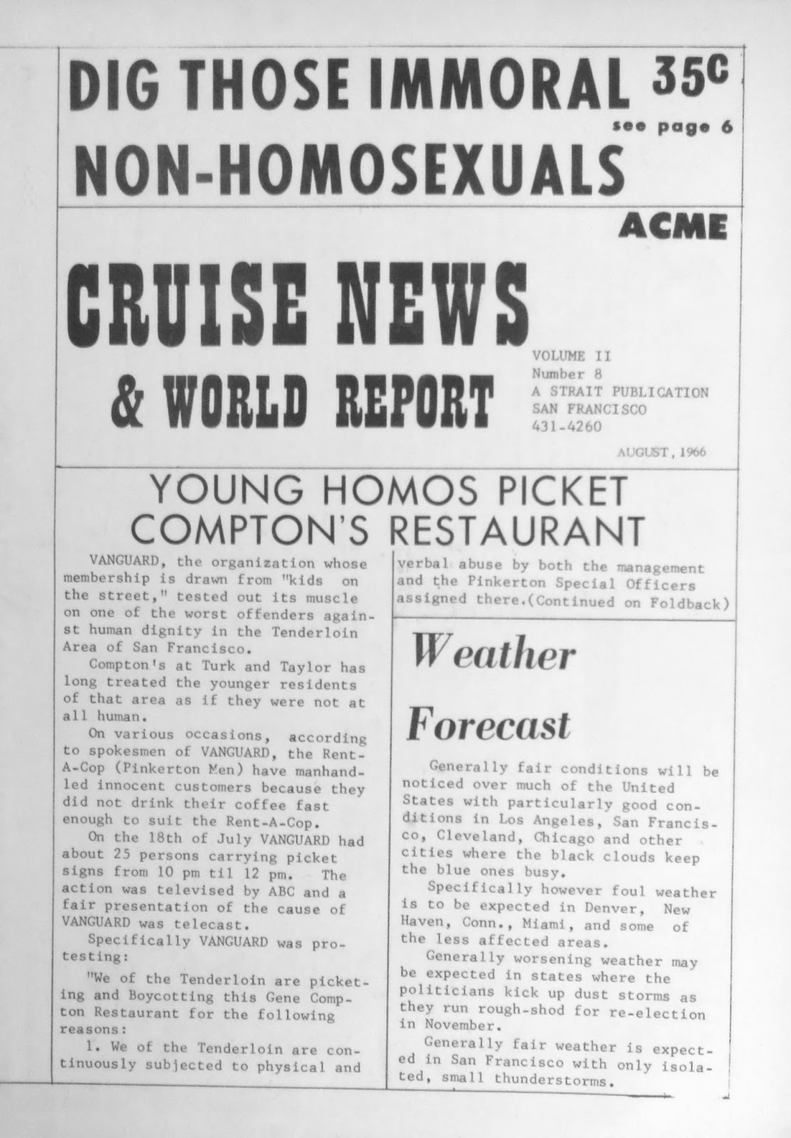 Aural: LGBTQ History by Megan Rohrer: Vanguard Revisited Online Exhibit ...