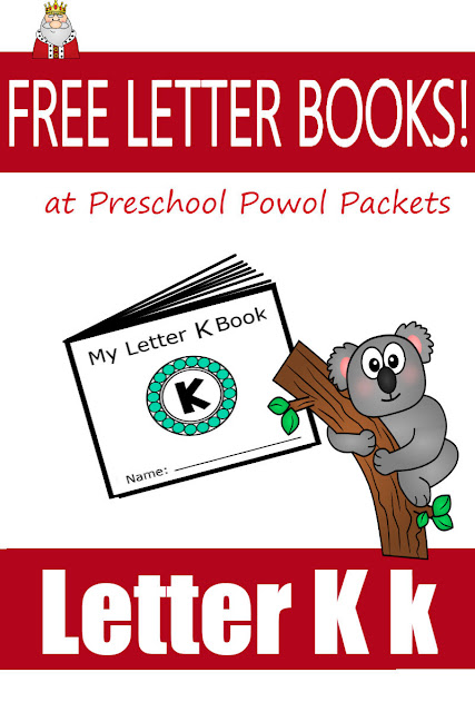 Letter K Free Printable Minibook Alphabet Series | Preschool Powol Packets