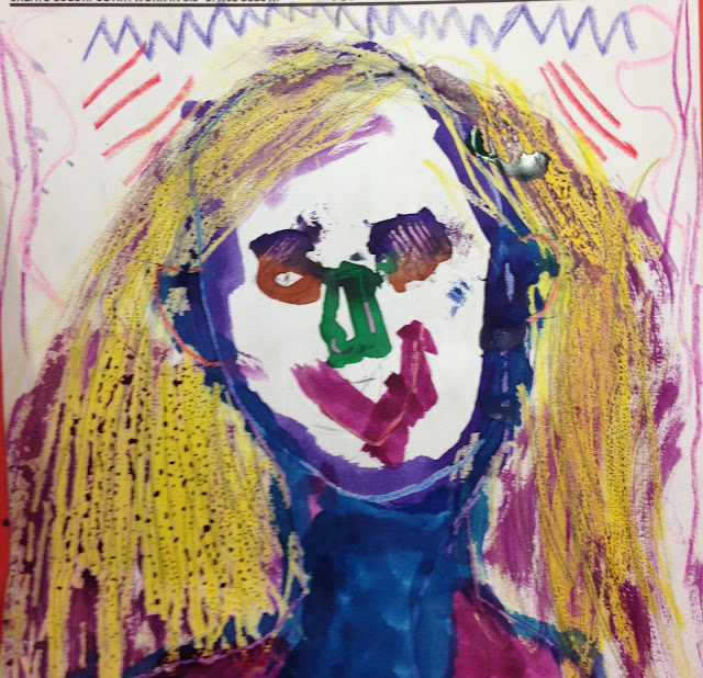Artists For Kids: First Grade - Crayon Resist Portraits
