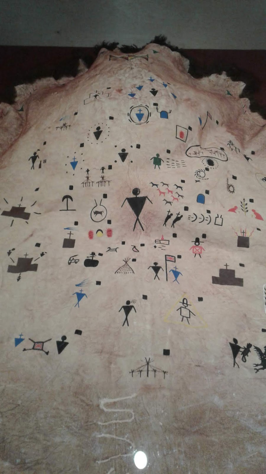 a faithful attempt: Blackfoot "Winter Count" Buffalo Hide Designs