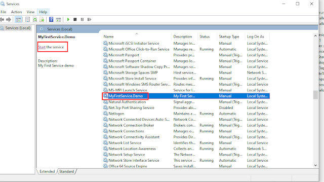 Windows service Lesson 1 - Creating windows service in visual studio ...