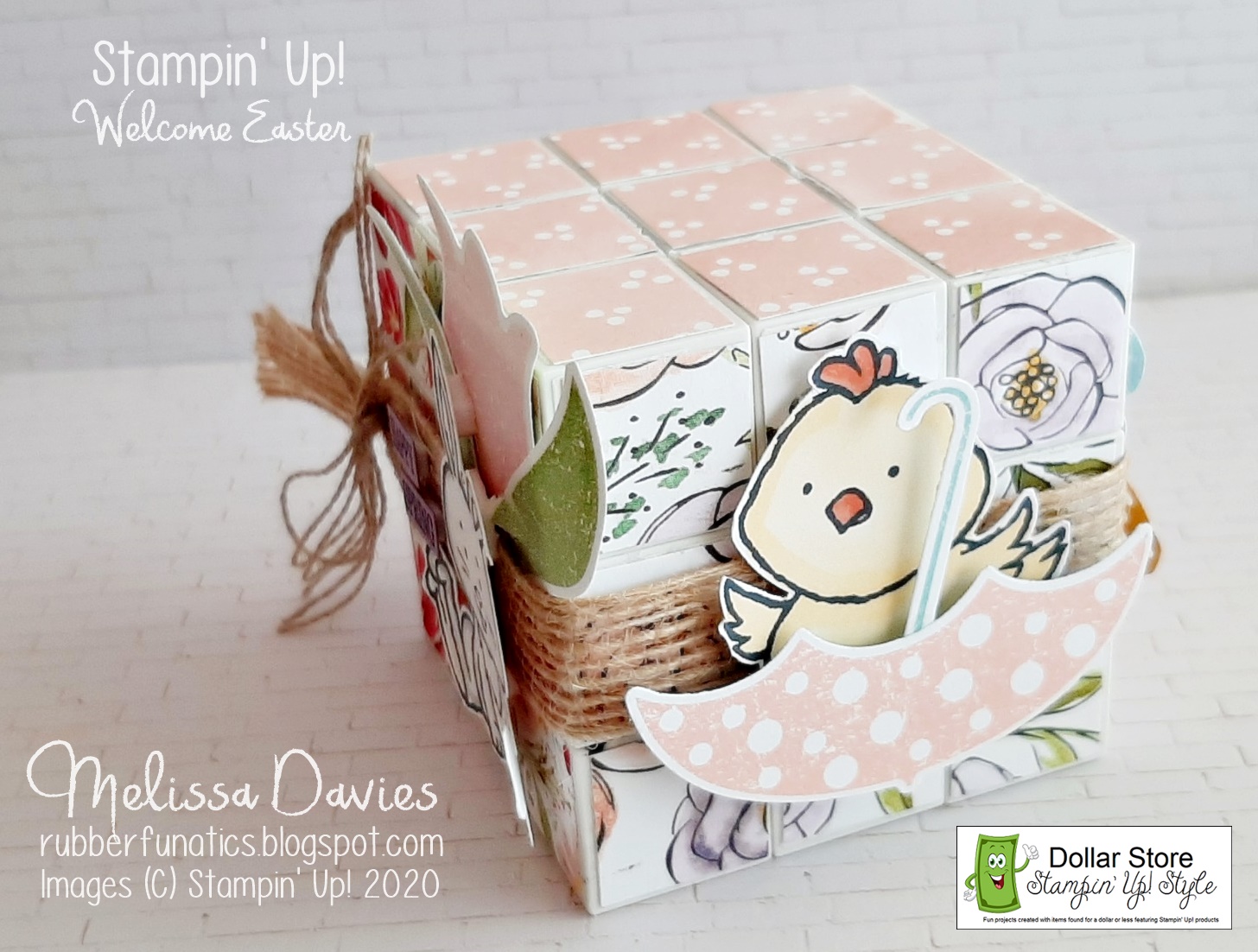RubberFUNatics: Dollar Store Stampin' Up! Style - Rubik's Cube