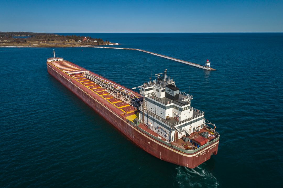 Duluth Harbor Cam: Joseph L Block - by Christian Dalbec