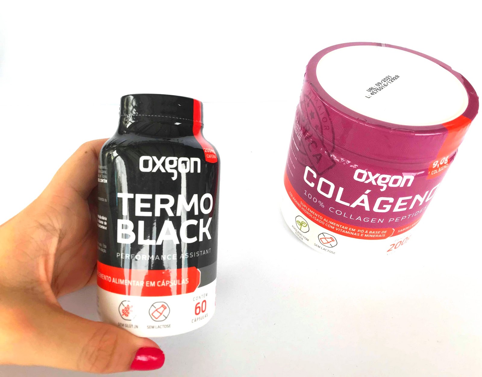 Oxgon: Colágeno Hidrolisado Tipo 1 em pó e Termogênico Termo Black ...