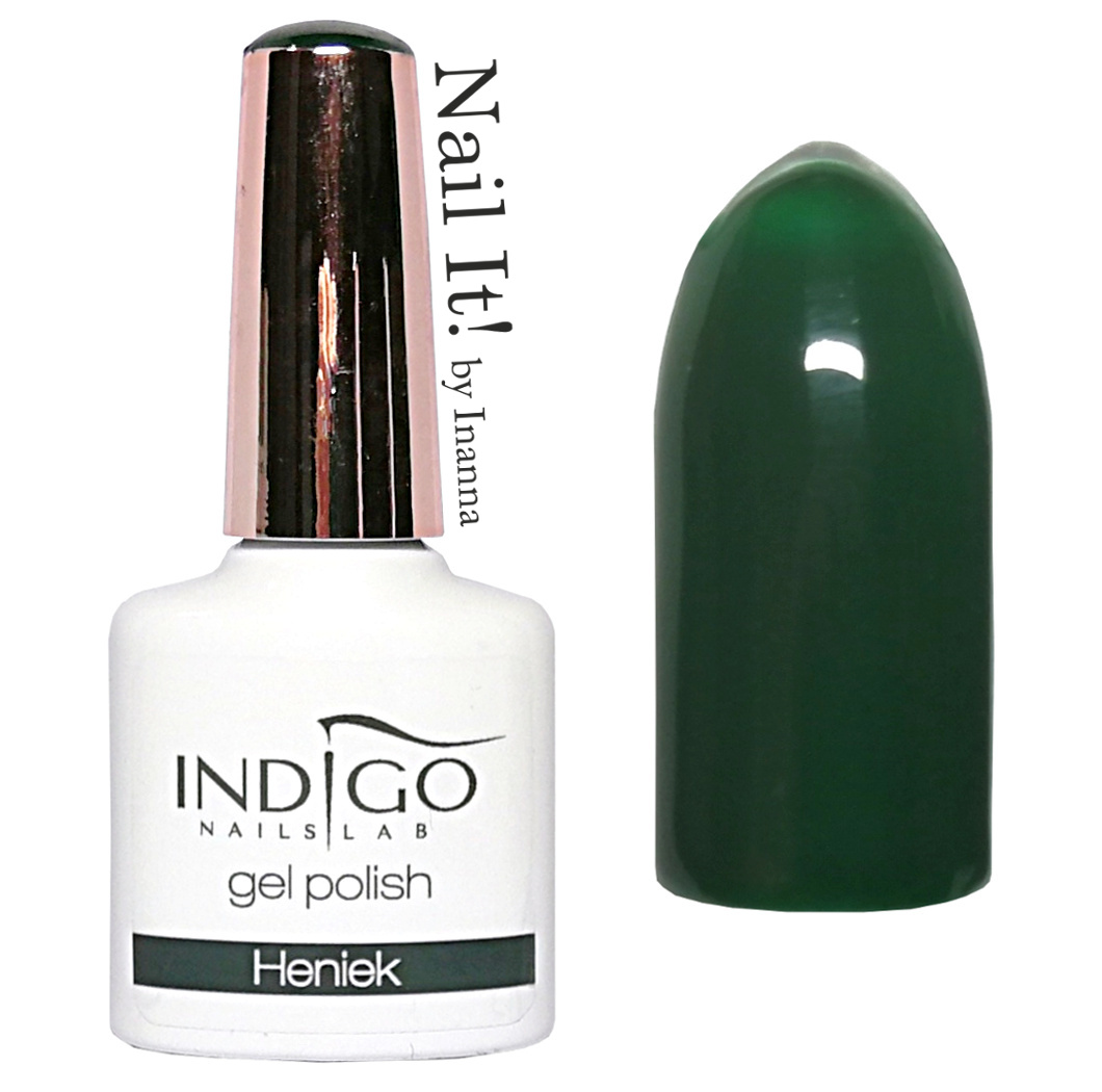 COMPARISON - Indigo Nails dark green gel polishes (Heniek, Admiral ...