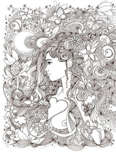 de stress coloring pages