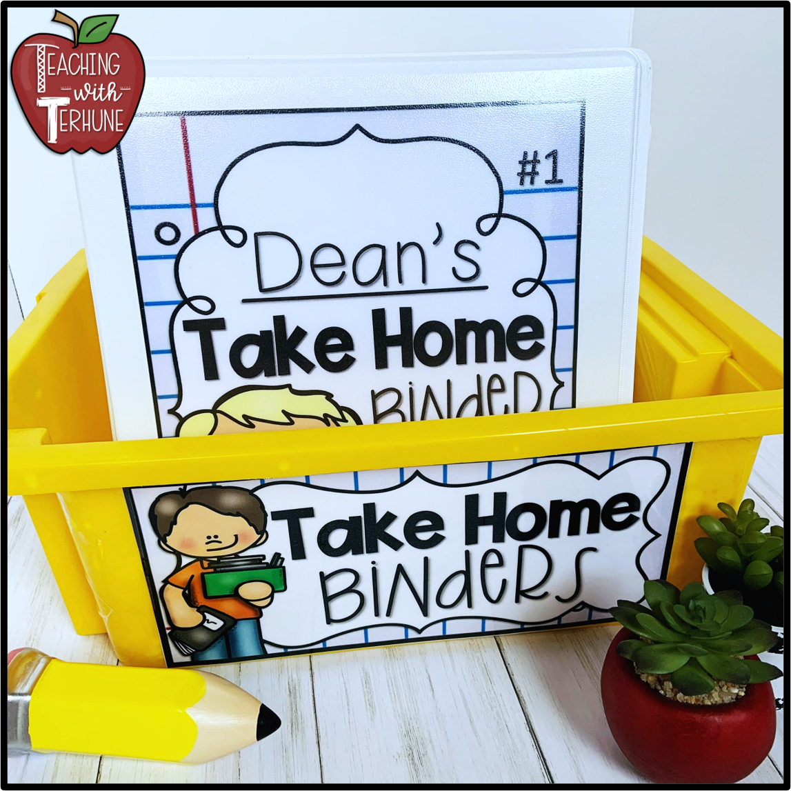 Teaching With Terhune: DAILY TAKE HOME BINDERS