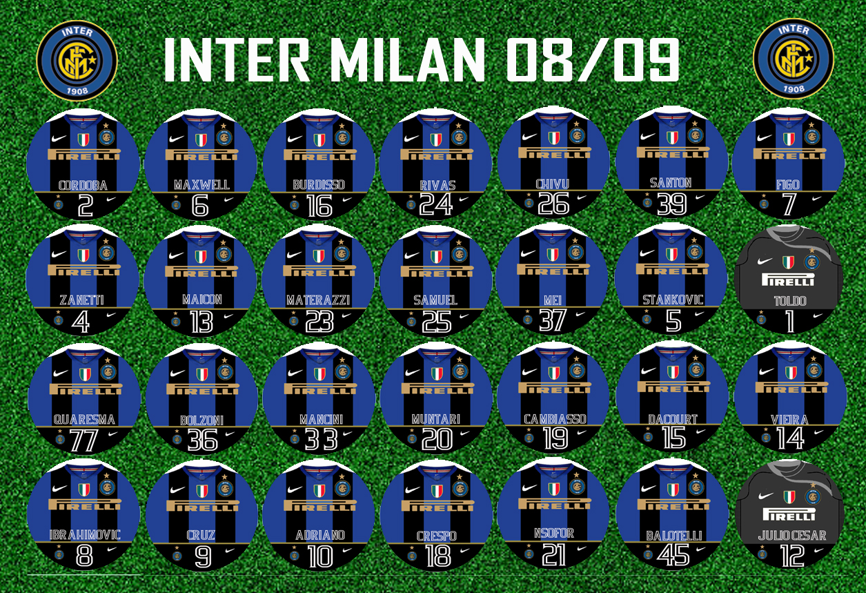 LFC EQUIPACIONES: 1ª INTER DE MILAN 2008-2009