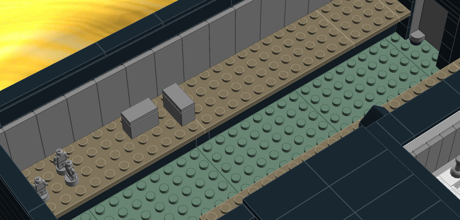 The Dark Streets of the Cardboard City: The Drowned Lego: Basement