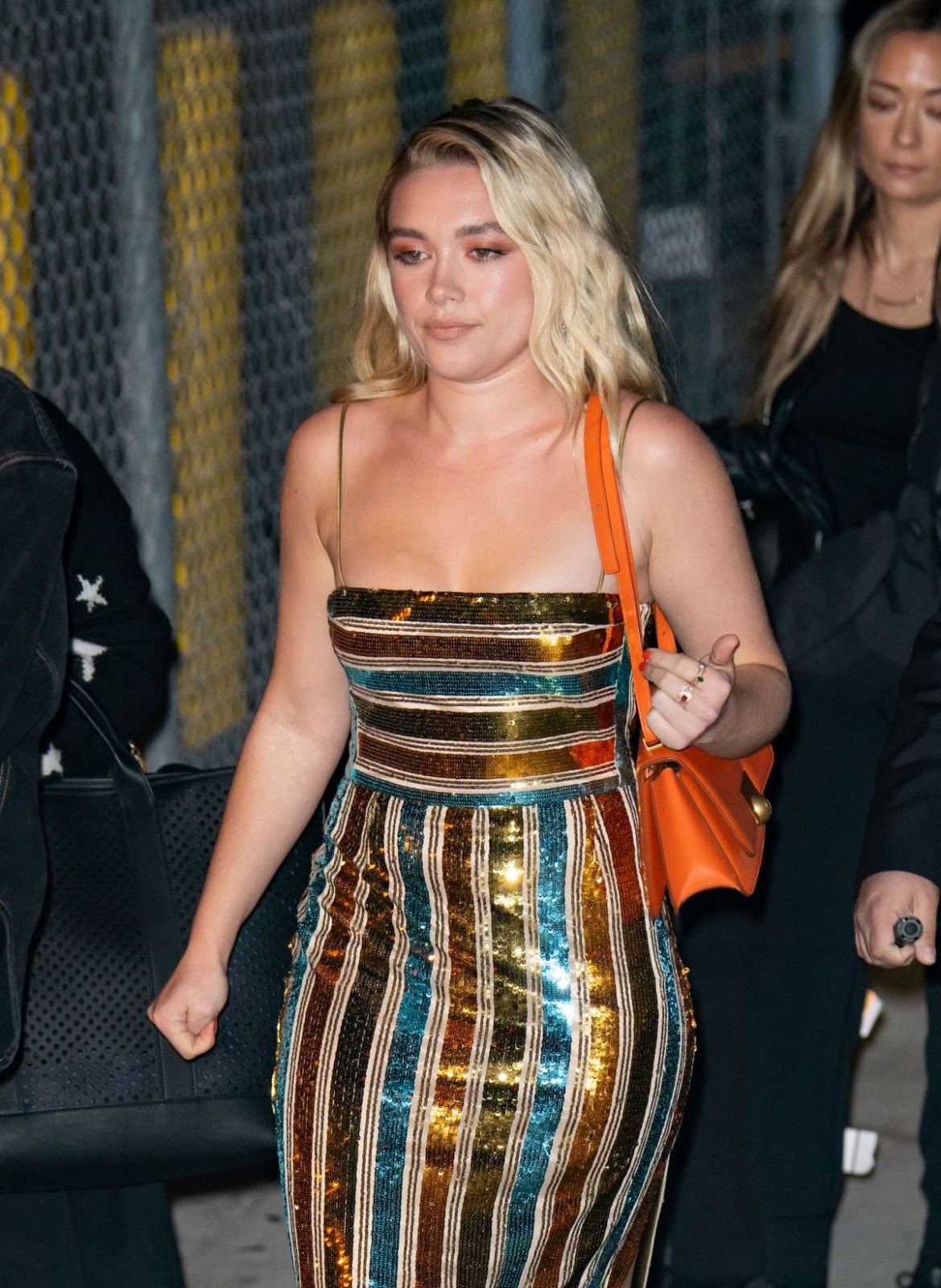 Florence Pugh Arrives at Jimmy Kimmel Live in Los Angeles 16 Jan-2020