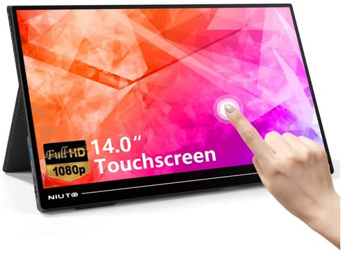 Review NIUTO Touchscreen External Dual Full HD Portable Monitor