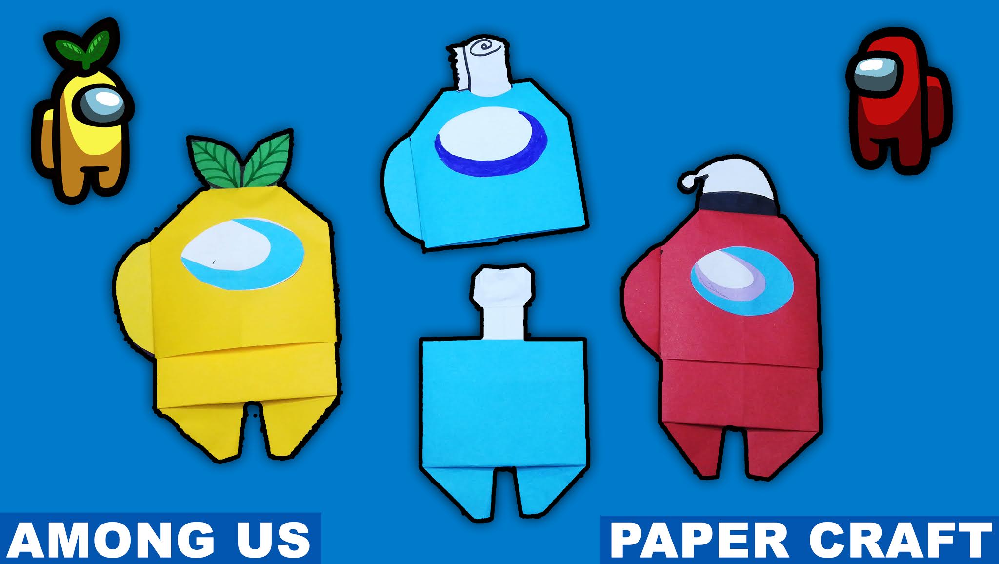 ArtandCraftBestIdeas: Origami AMONG US step by step || How to craft ...
