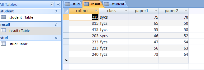 2) Write a JDBC program that insert Three records in Result table of MS ...