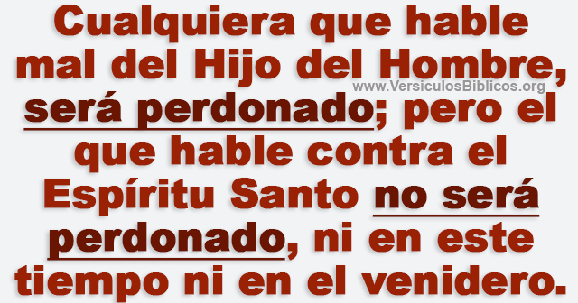 Mateo 12:32 - Versículos Bíblicos