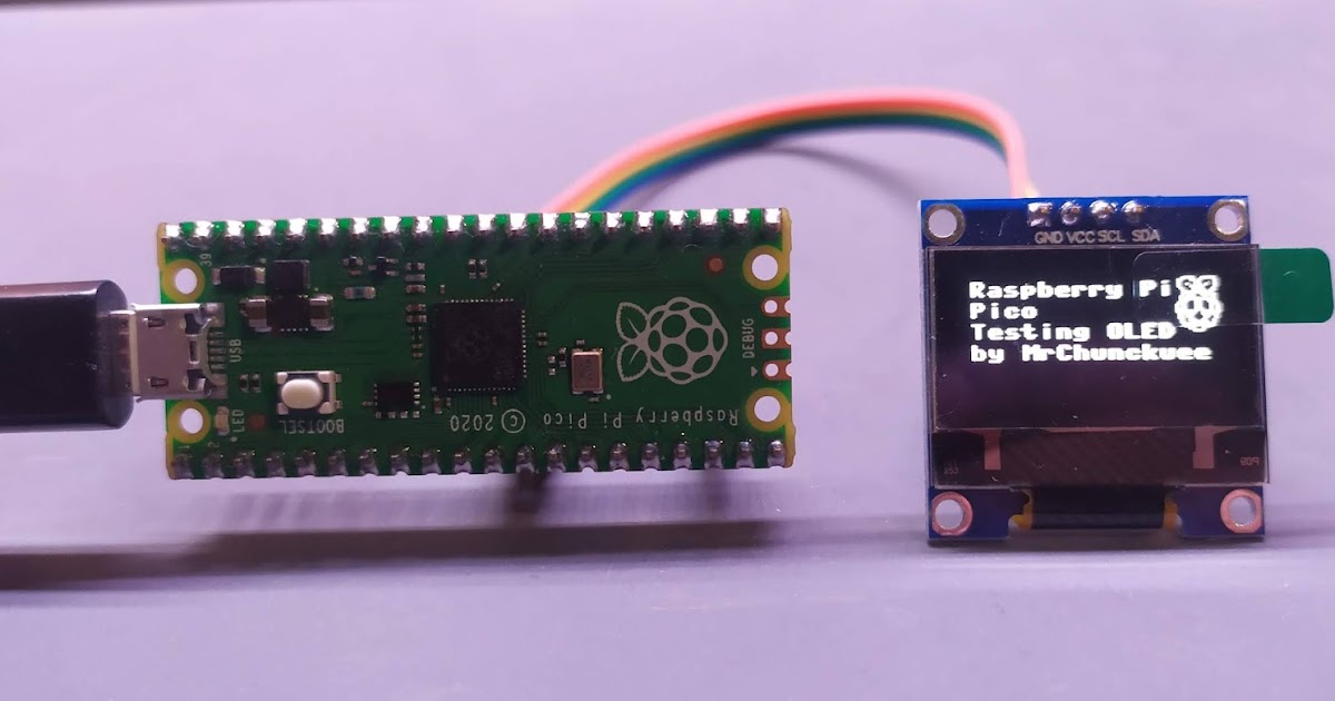Raspberry Pi Pico: Uso de pantalla OLED SSD1306 de 128x64