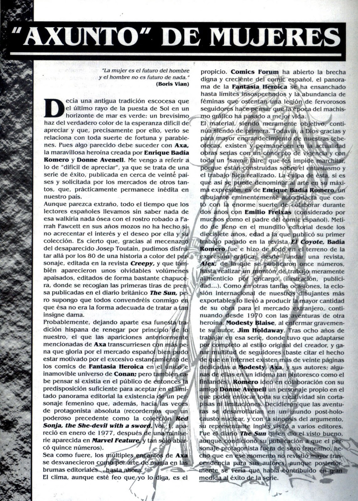 Los comics de Machete: Axa: La rebelde y la elegida