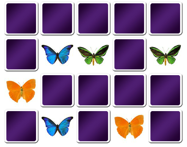 EN EL AULA DE APOYO: MEMORY MARIPOSAS