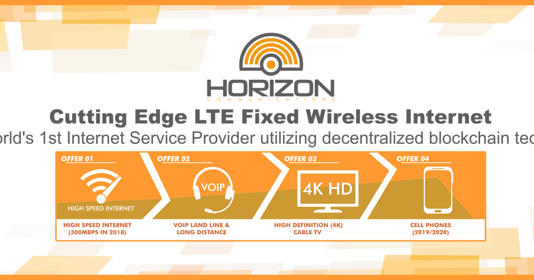 Horizon Communications - The World's 1st ISP Utilizing Decentralized ...